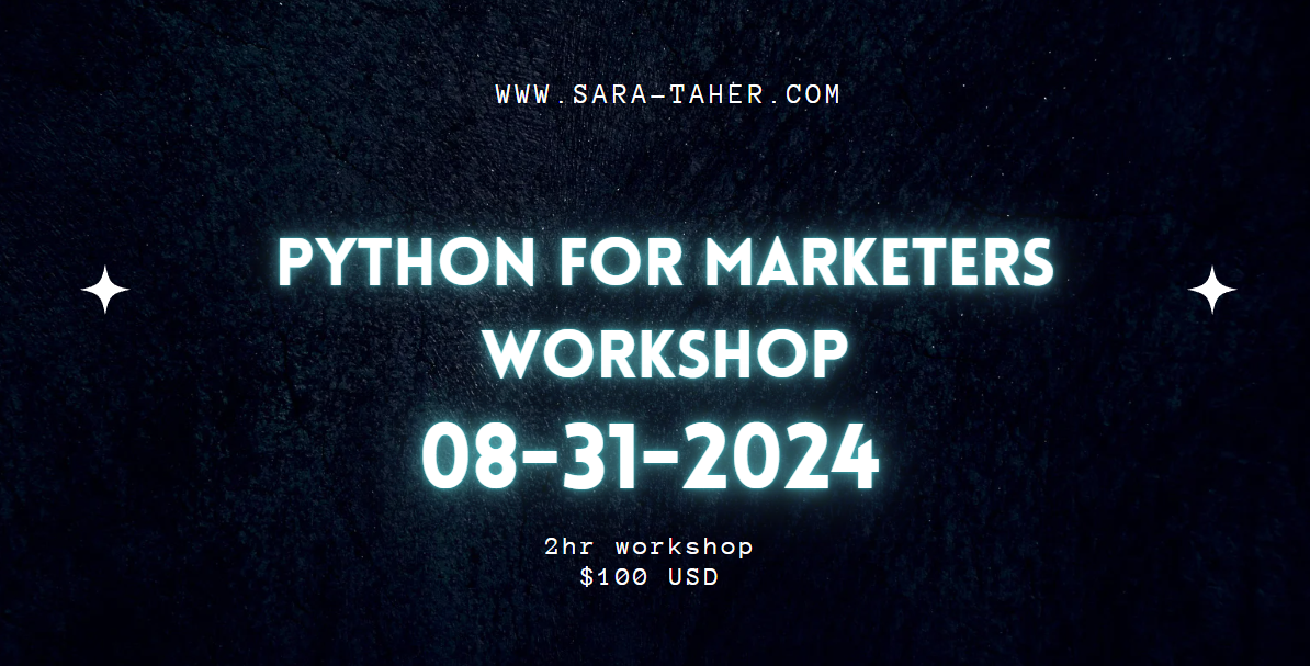 Python For Marketers Workshop
